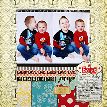 Monthly Scrapbooking Layout Kit Club at The ScrapRoom - www.scrap-room.com