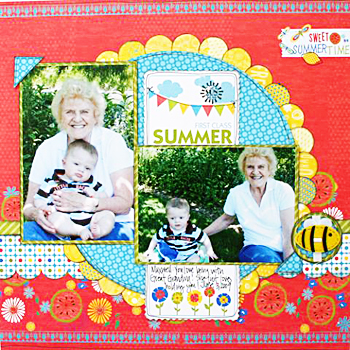 Monthly Scrapbooking Layout Kit Club at The ScrapRoom - www.scrap-room.com