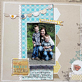 Monthly Scrapbooking Layout Kit Club at The ScrapRoom - www.scrap-room.com