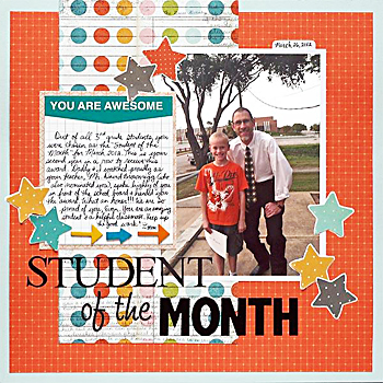 Monthly Scrapbooking Layout Kit Club at The ScrapRoom - www.scrap-room.com