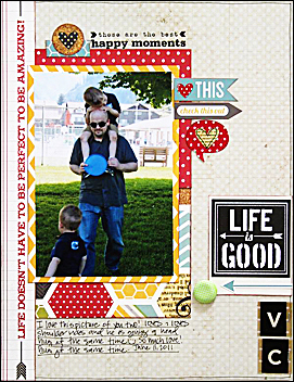 Monthly Scrapbooking Layout Kit Club at The ScrapRoom - www.scrap-room.com