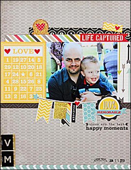 Monthly Scrapbooking Layout Kit Club at The ScrapRoom - www.scrap-room.com