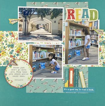 Monthly Scrapbooking Layout Kit Club at The ScrapRoom - www.scrap-room.com