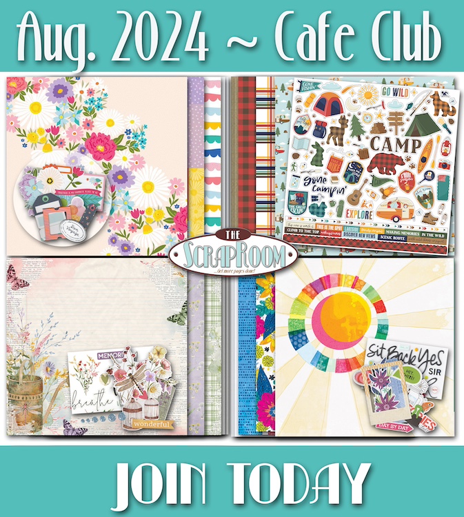 Monthly Scrapbooking Layout Kit Club at The ScrapRoom - www.scrap-room.com