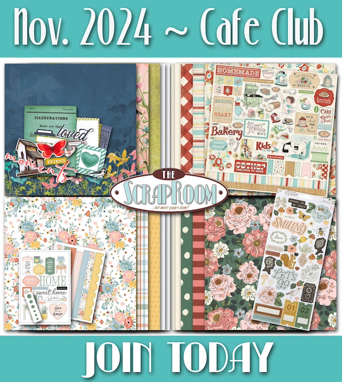 Monthly Scrapbooking Layout Kit Club at The ScrapRoom - www.scrap-room.com