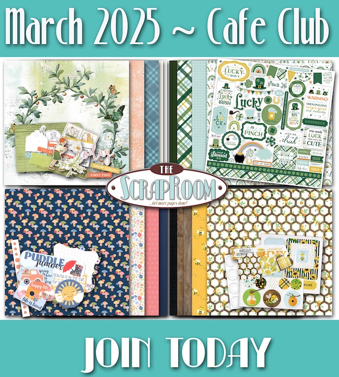 Monthly Scrapbooking Layout Kit Club at The ScrapRoom - www.scrap-room.com