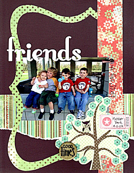 Monthly Scrapbooking Layout Kit Club at The ScrapRoom - www.scrap-room.com