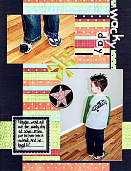 Monthly Scrapbooking Layout Kit Club at The ScrapRoom - www.scrap-room.com
